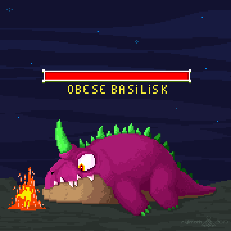 PIXEL ART ⛛ BASILISK – nylmoth